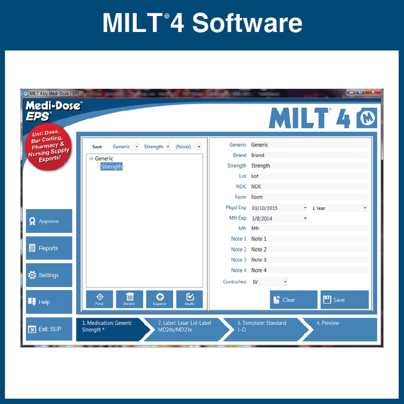 MILT 4 Software — Medi-Dose