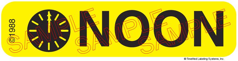 Auxiliary Label - Noon (1,000 Labels) — Medi-Dose